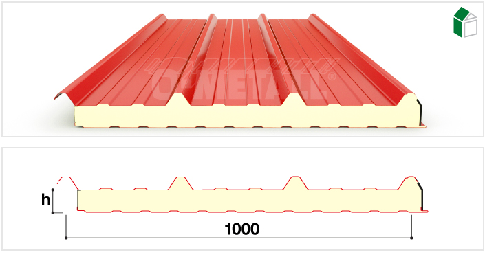 Panneau Thermoplus toiture | O-METALL