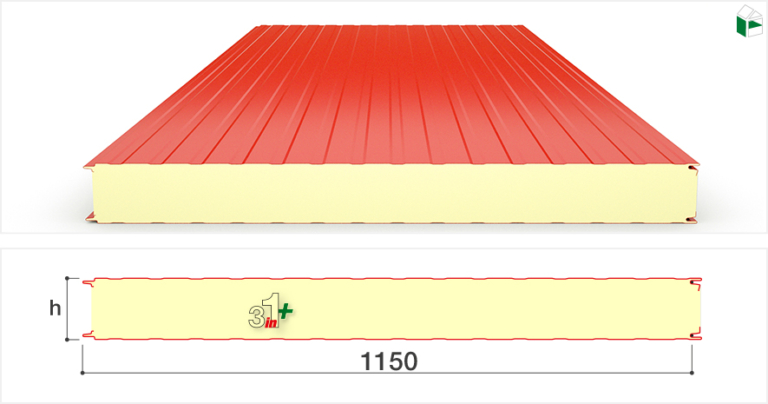 O-METALL Thermopluspaneel Wand SB